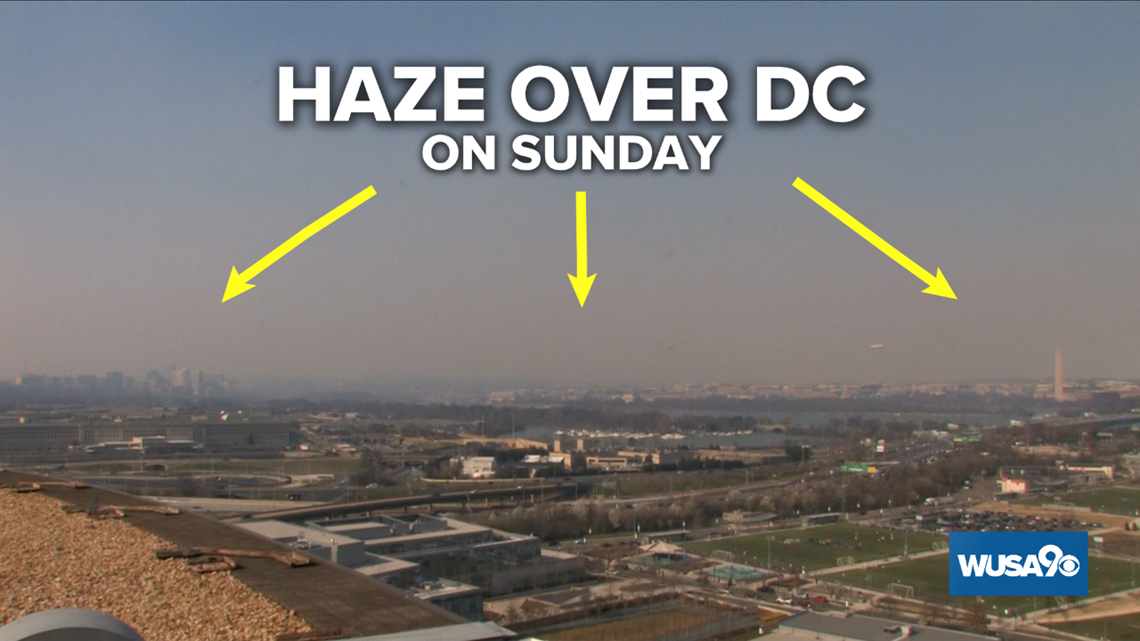 Controlled burn south of DC brought haze and a smell | wusa9.com