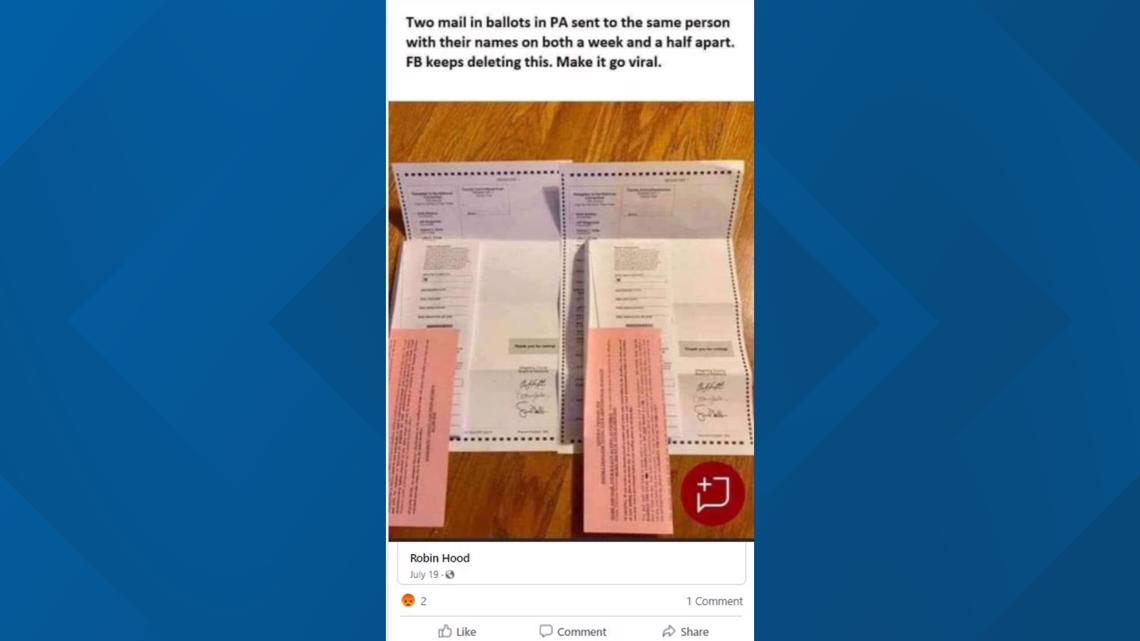 Duplicate mail-in ballots, voter fraud concerns Verify | wusa9.com