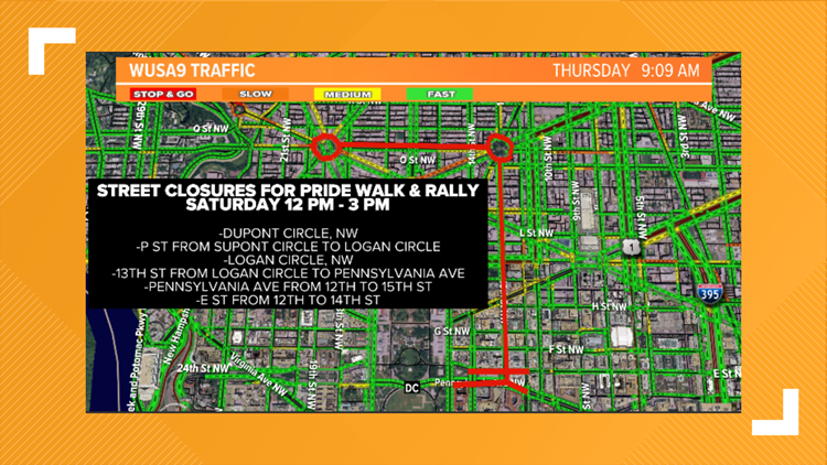 Road closures and parking restrictions for DC Pride | wusa9.com