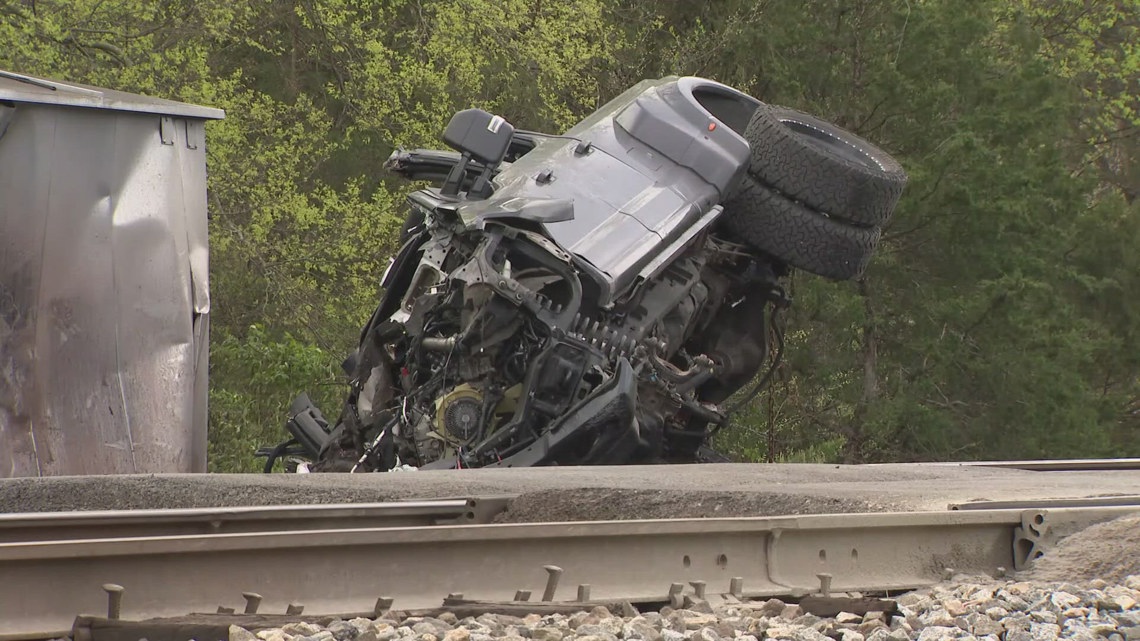 Driver pulled from truck after collision with Amtrak train in Prince ...