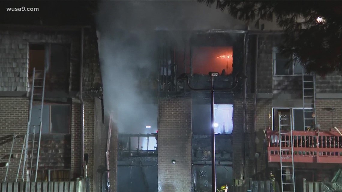 Crews on scene of 2-alarm fire in Gaithersburg | wusa9.com