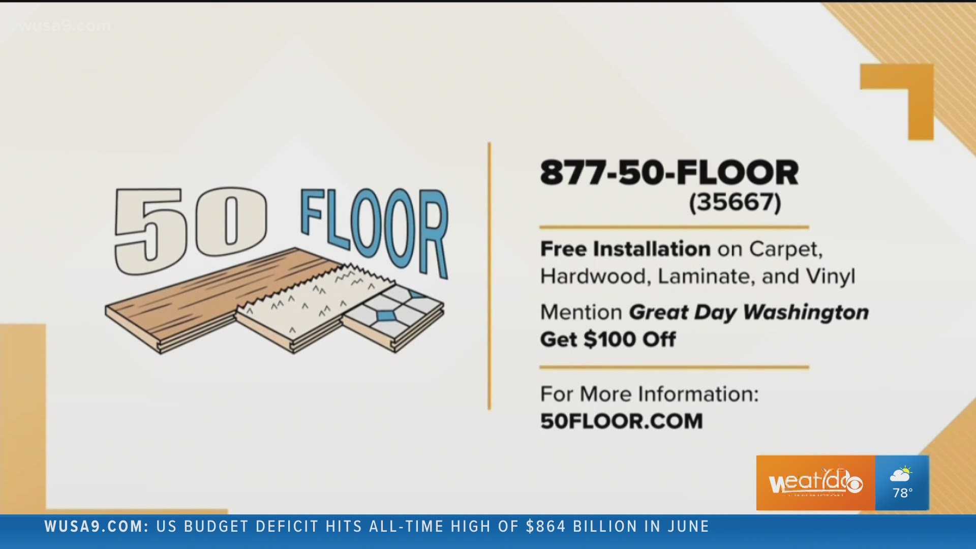 Get brand new floors from 50Floor (and free installation) | wusa9.com