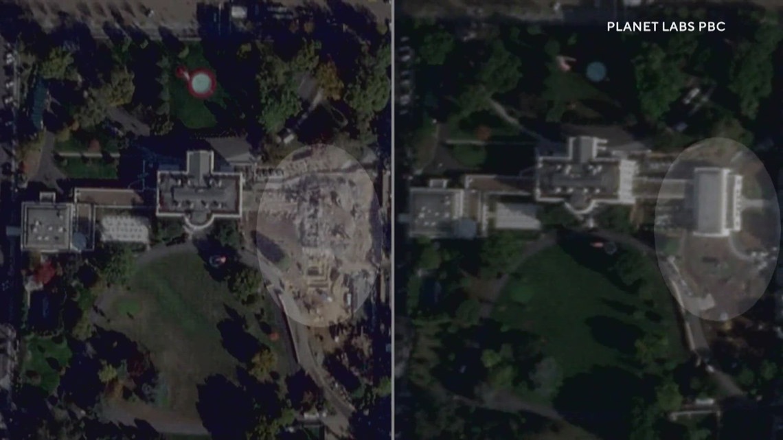 What was in the East Wing before it was demolished? | wusa9.com