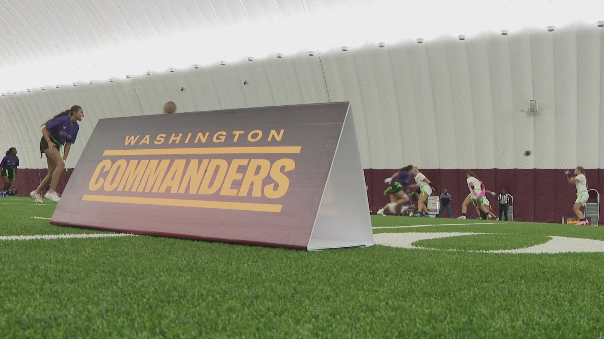Commanders host girls flag football | wusa9.com