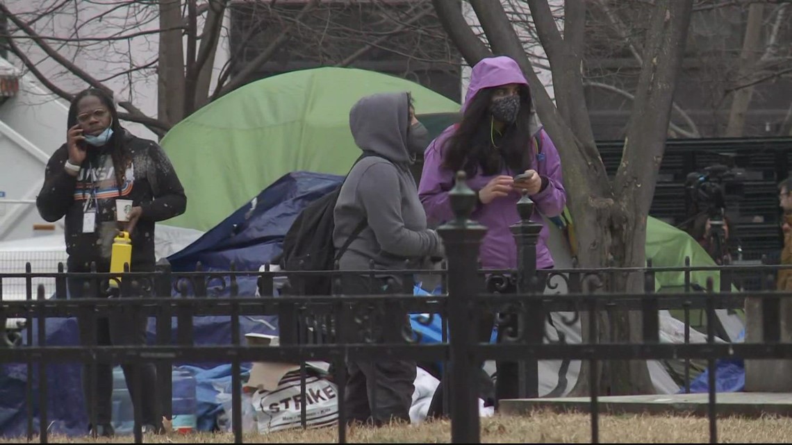 McPherson square homeless encampment cleared by National Park Service ...