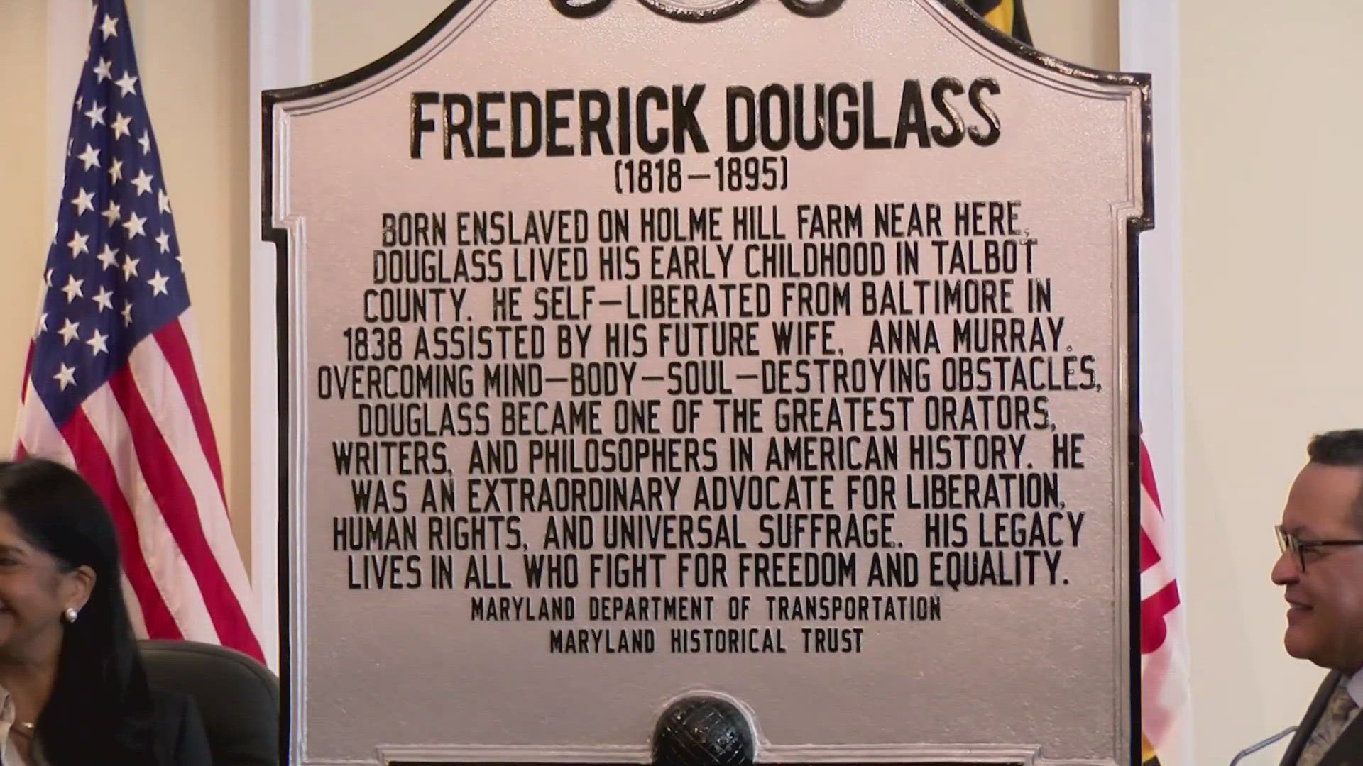 Frederick Douglass historical marker installed at Eastern Shore ...