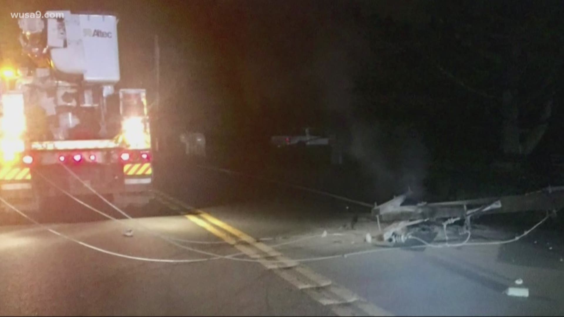 3 injured after utility pole struck, damaged in Montgomery County ...