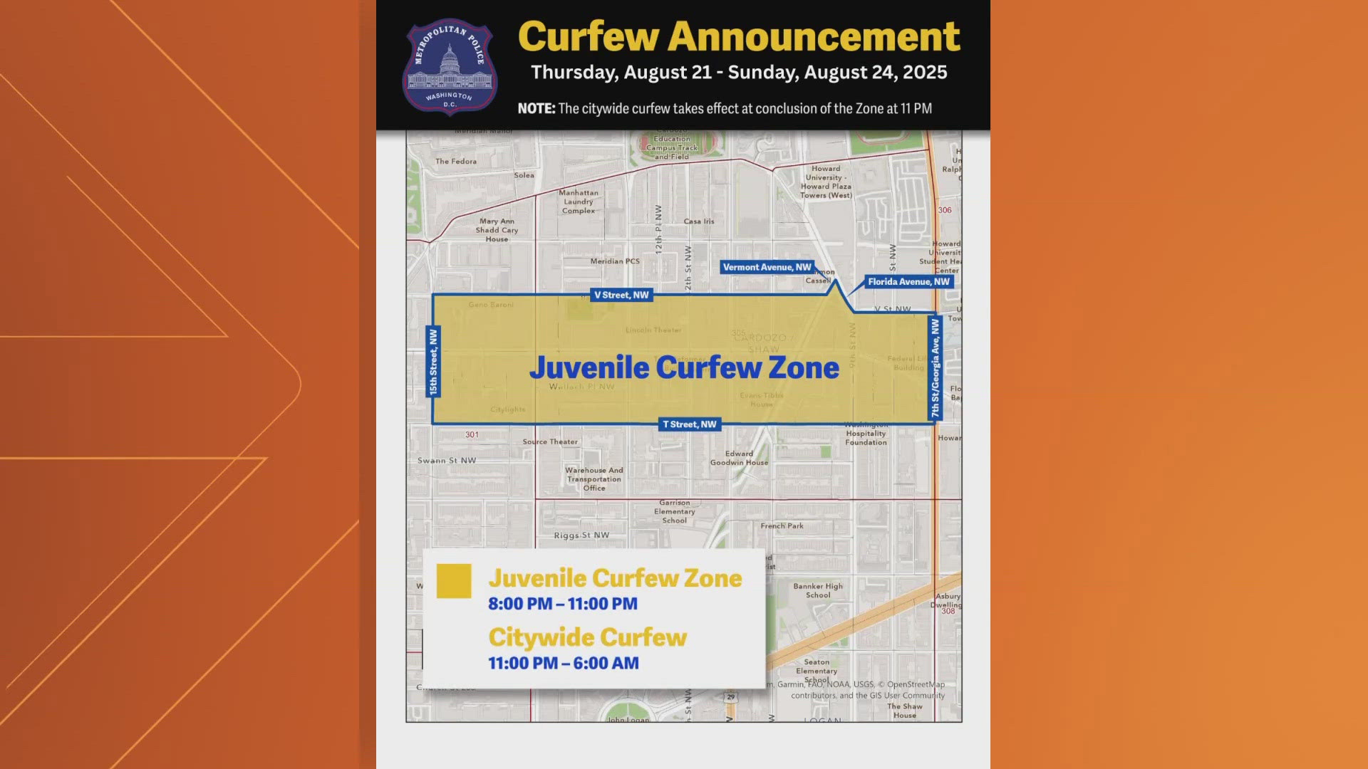 DC enforces new curfew zone for minors on U Street | wusa9.com