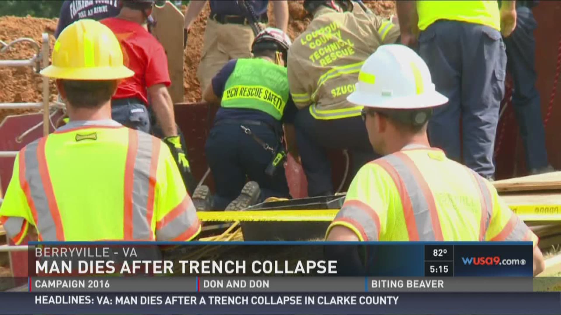 Man dies after trench collapses in Va. | wusa9.com