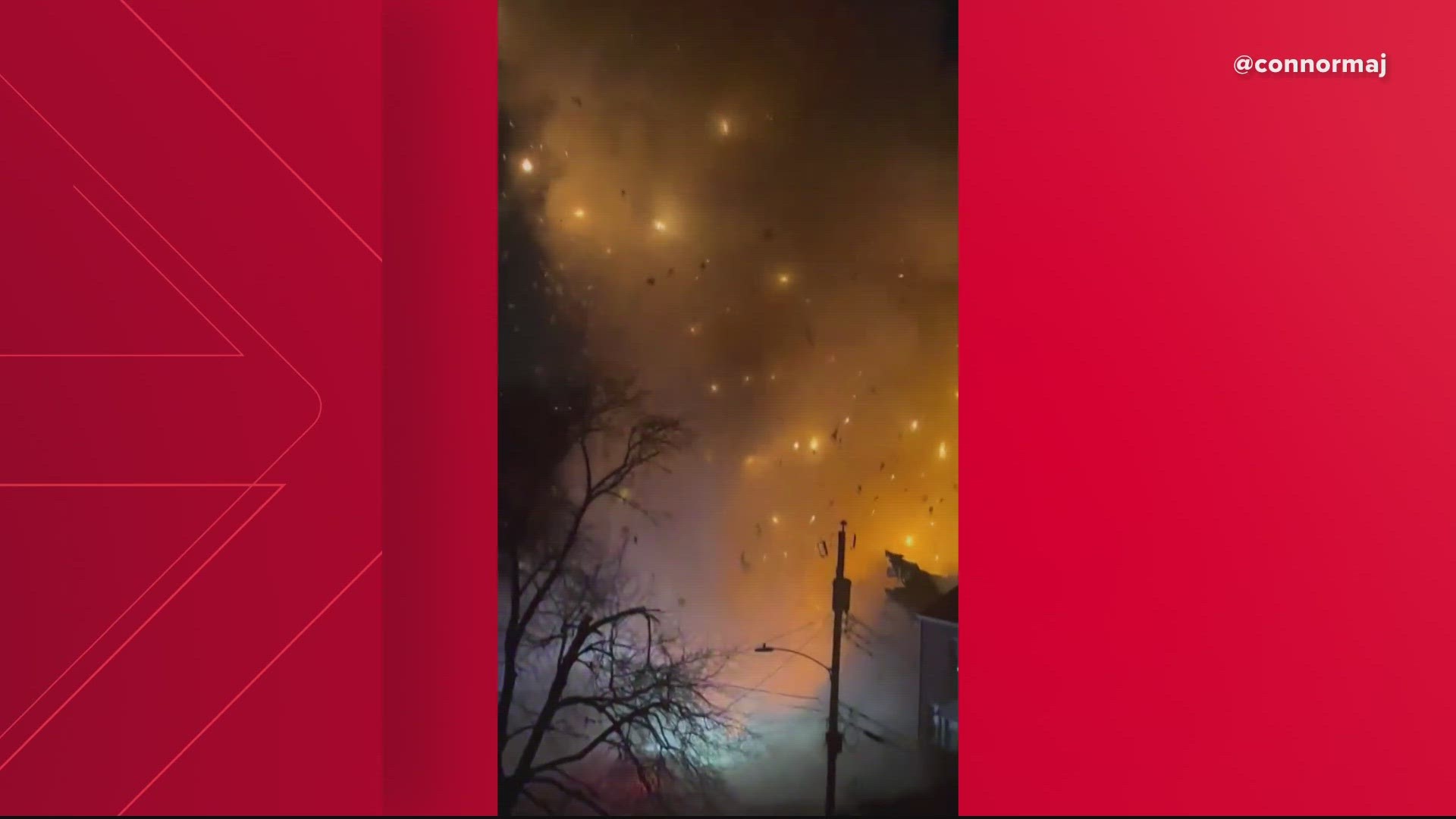 Heavy smoke, fire seen in Arlington after home explosion | wusa9.com