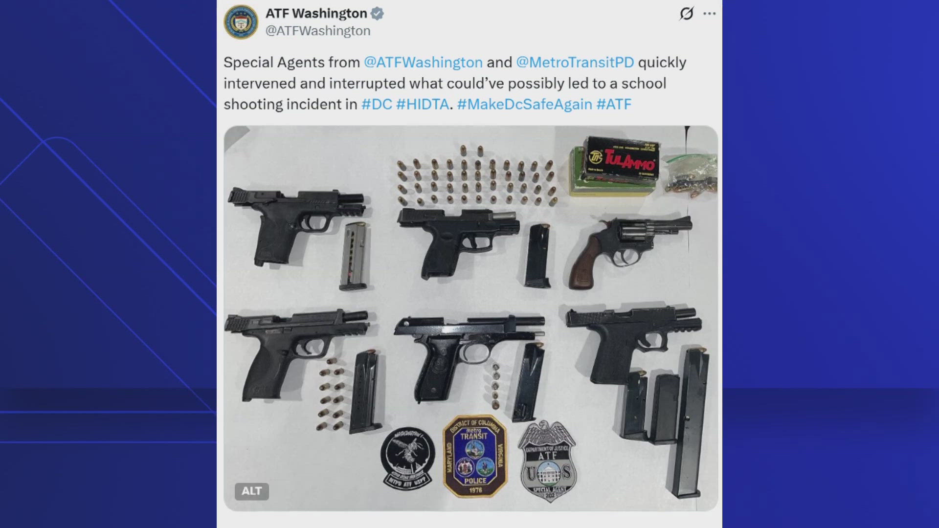 ATF, Metro Transit Police arrest minor after alarming social media ...
