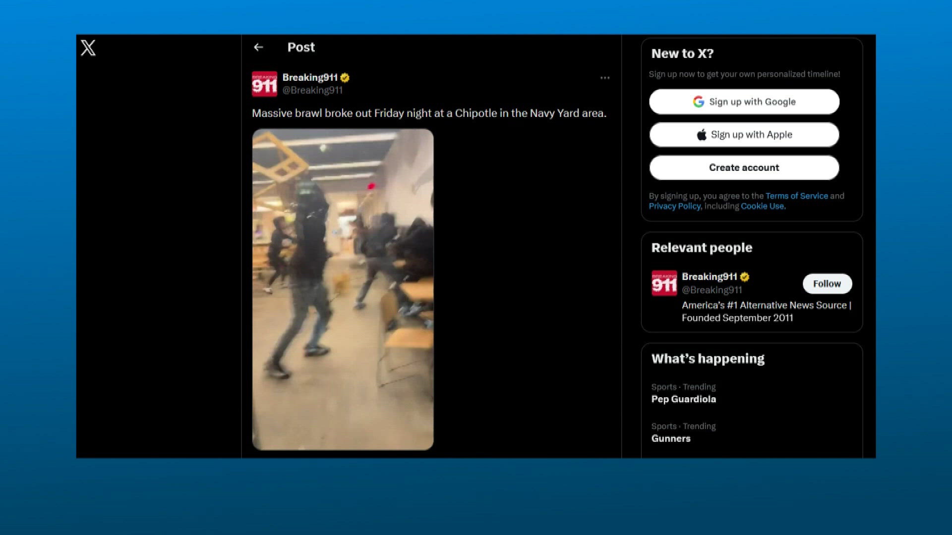 FBI investigates teen brawl inside Navy Yard's Chipotle | wusa9.com