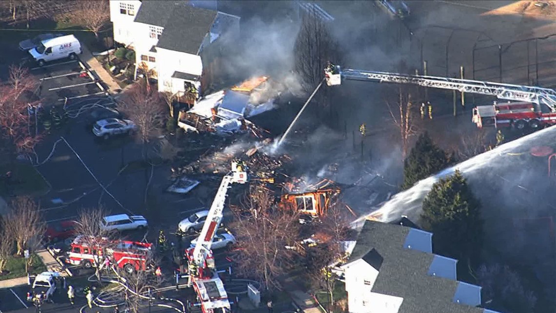 2 dead, 3 firefighters hurt after large Chesapeake Beach fire | wusa9.com