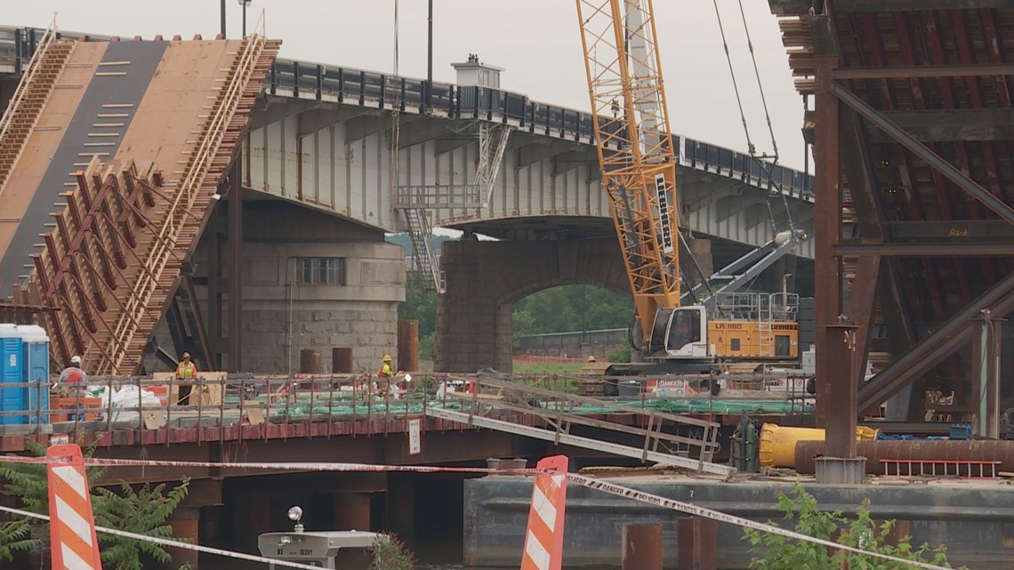 Work remains 'on-schedule' to complete new Frederick Douglass bridge ...