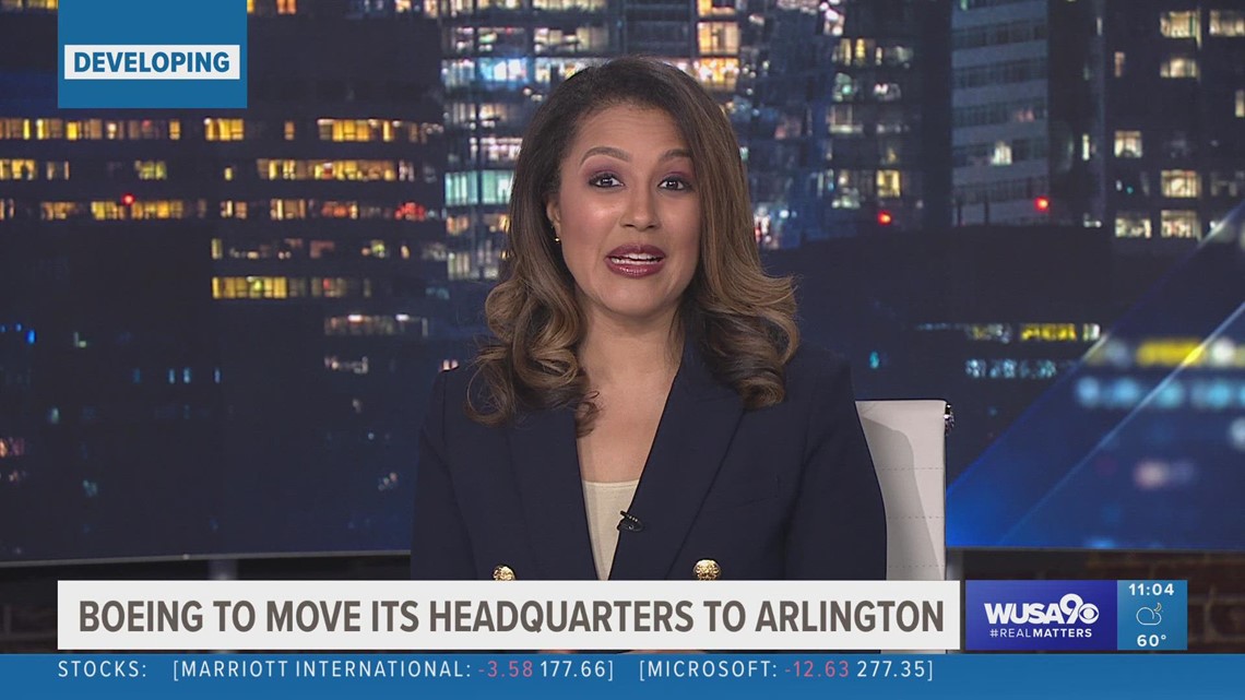 Aviation giant Boeing moves its headquarters to Arlington | wusa9.com