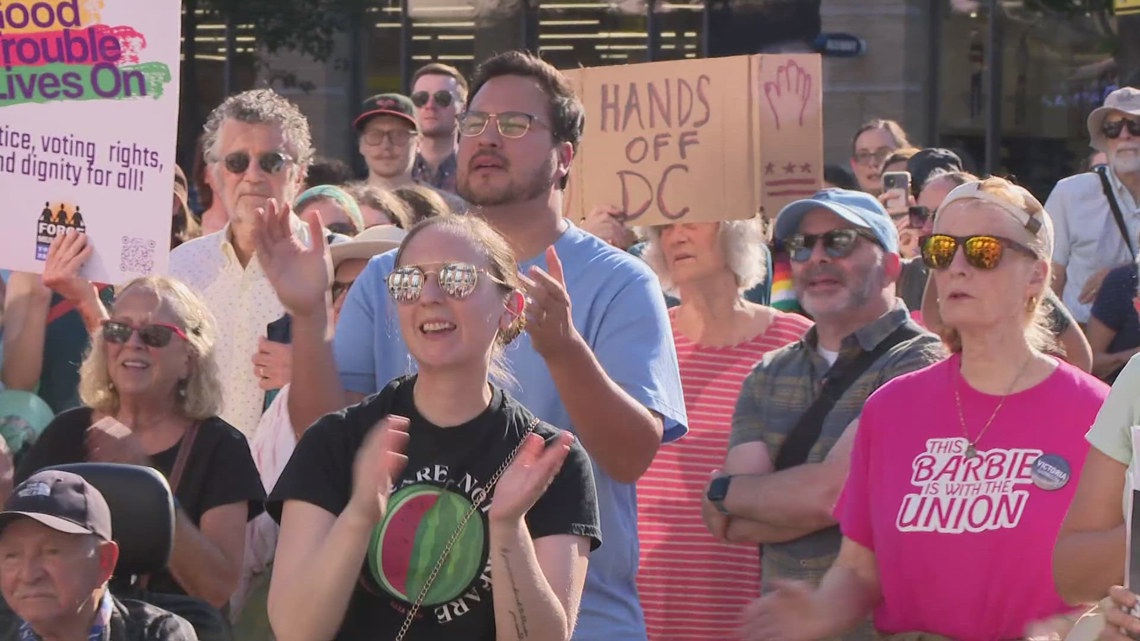 DC residents protest armed troops presence in neighborhoods | wusa9.com