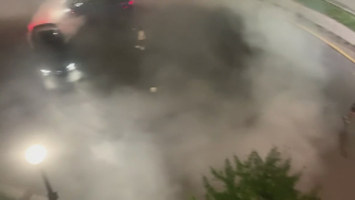 Video shows drivers doing donut stunts in grocery parking lot | wusa9.com