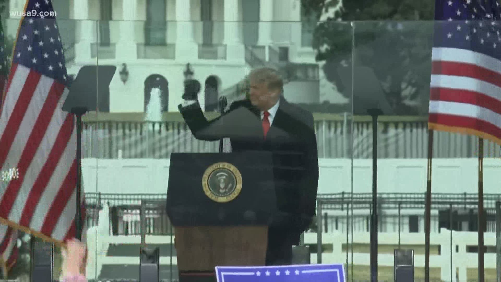 Trump arrives at 'Save America' rally | wusa9.com