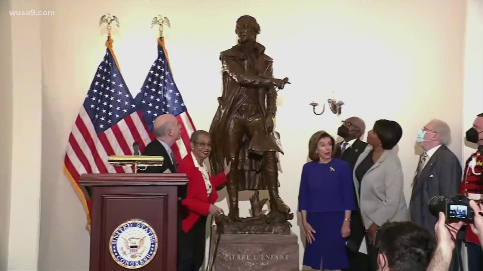 Statue of Pierre L'Enfant unveiled at the US Capitol | wusa9.com