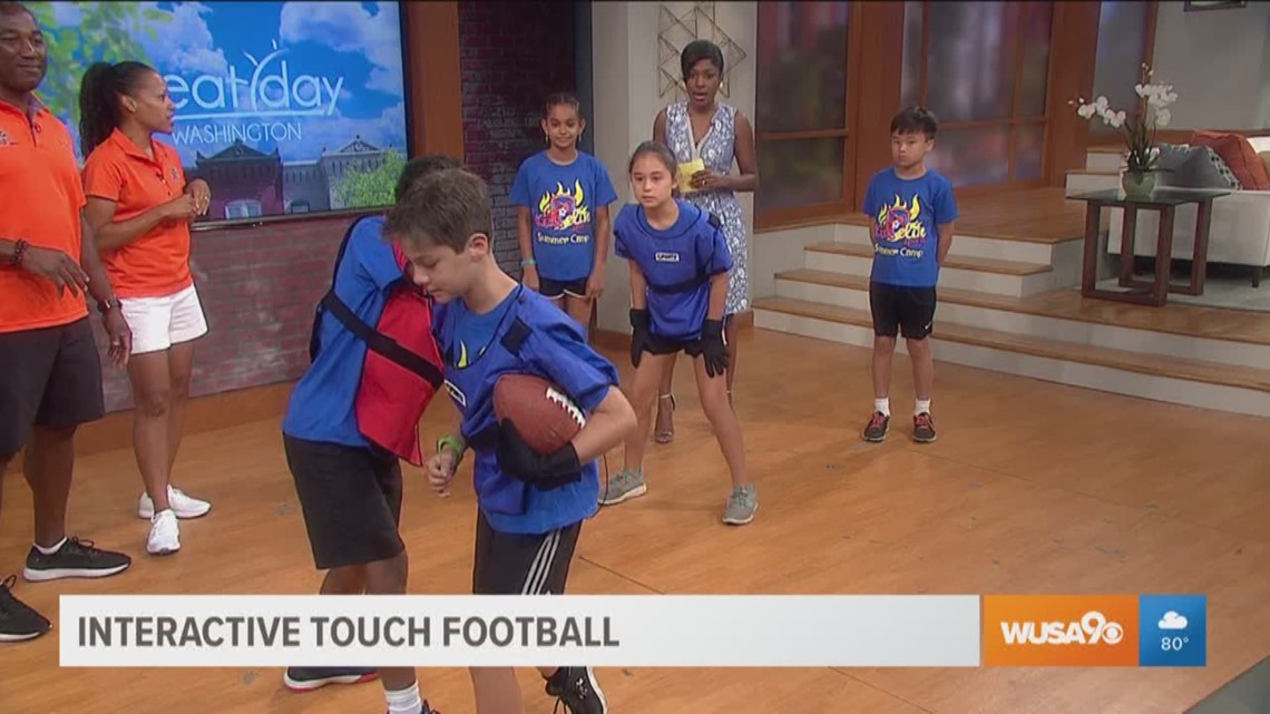 New interactive touch football tech adds safety for kids | wusa9.com