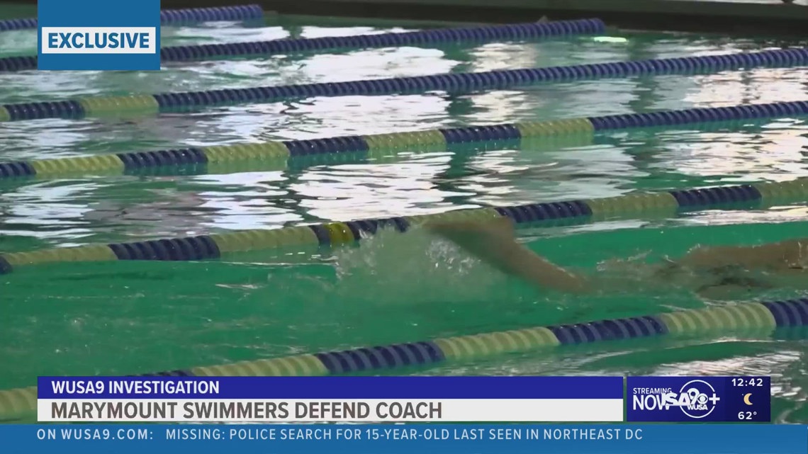 Marymount swimmers defend coach against abuse allegations | wusa9.com