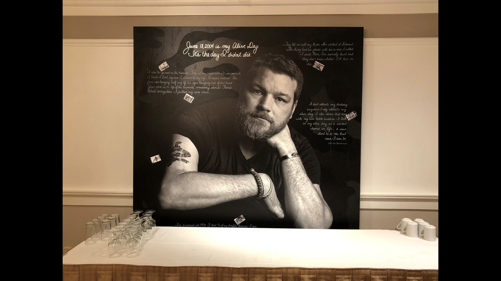 Portraits of PTSD: Vets share how art series captures the daily ...