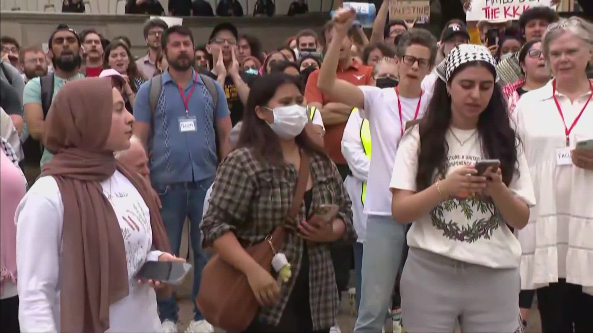 Protests happening at college campuses nationwide in response to Israel ...