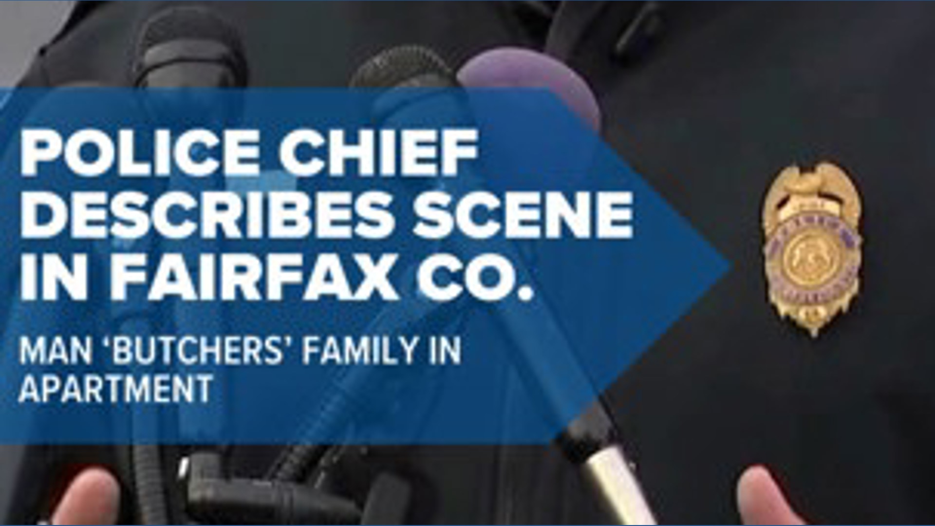 Fairfax County Police Chief Kevin Davis describes 'unimaginable' scene ...