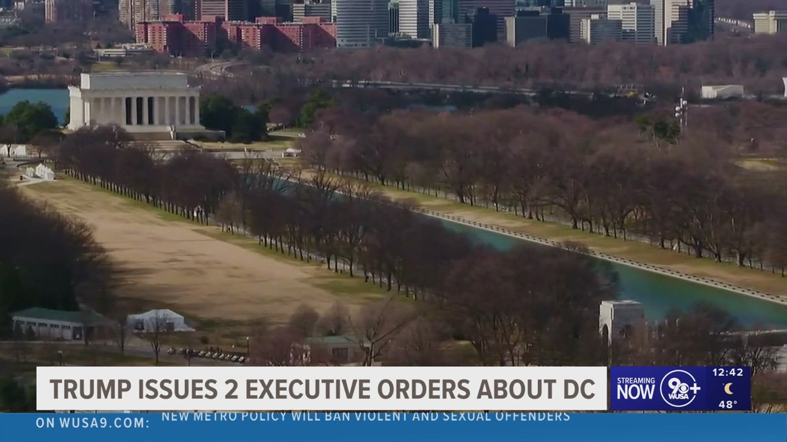 Trump signs order establishing federal task force to oversee DC crime ...