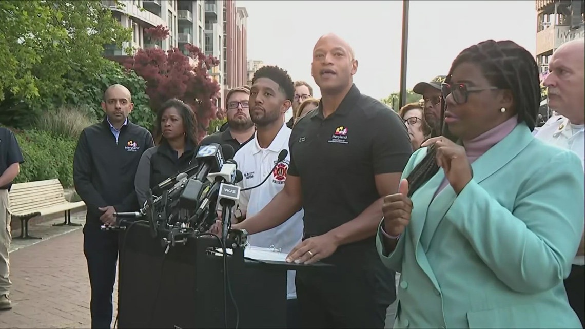 WATCH: Wes Moore gives updates on fuel spill in Baltimore Harbor East ...