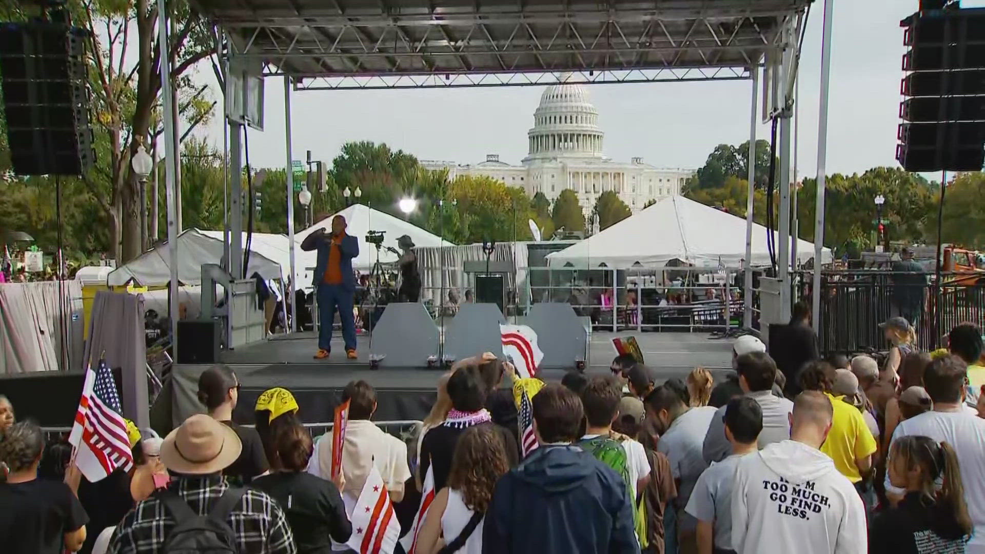 Protesters in DC denounce Trump's policies with during rally | wusa9.com