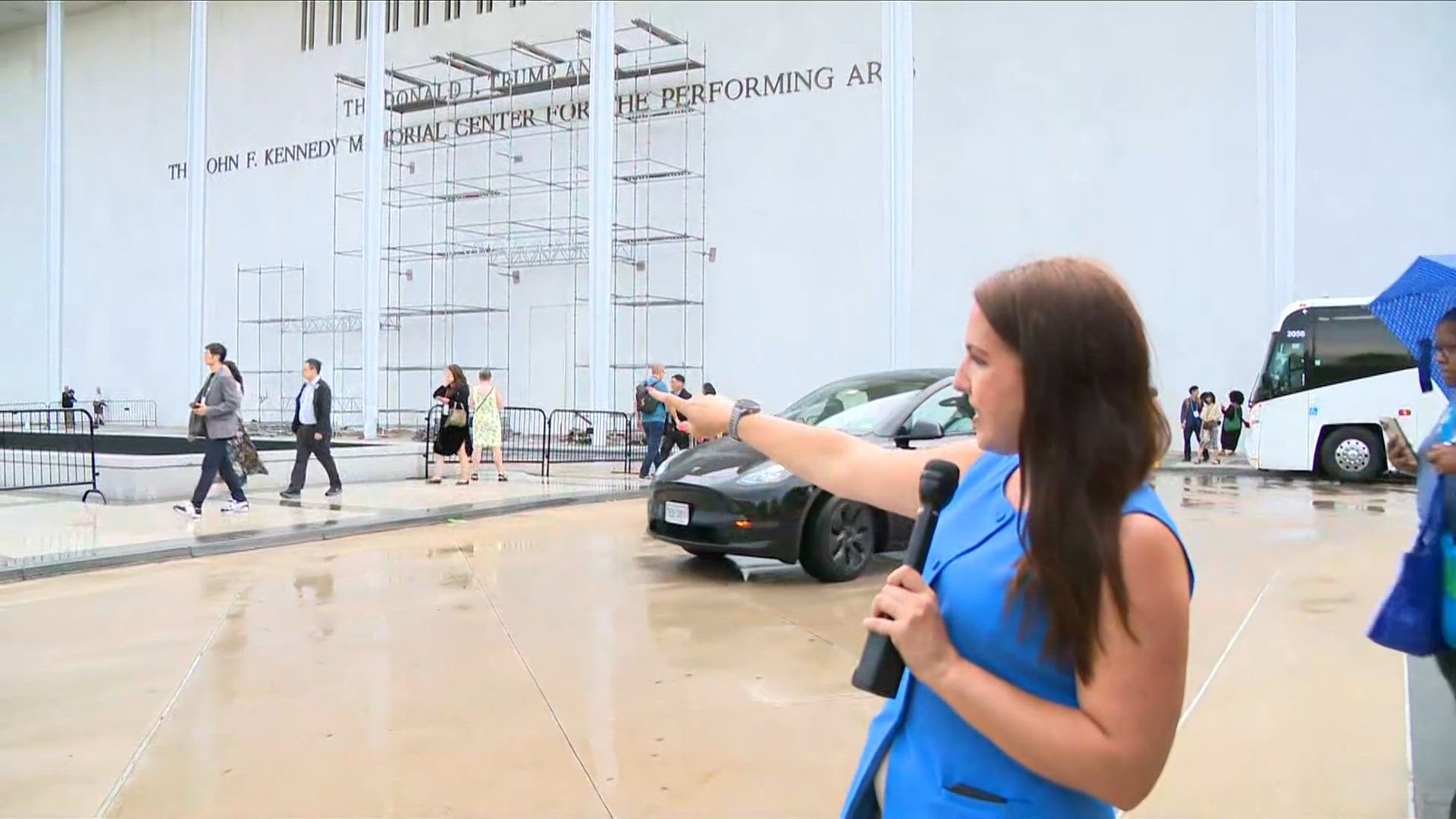 Trump's name taken off the Kennedy Center? Scaffolding seen around the ...