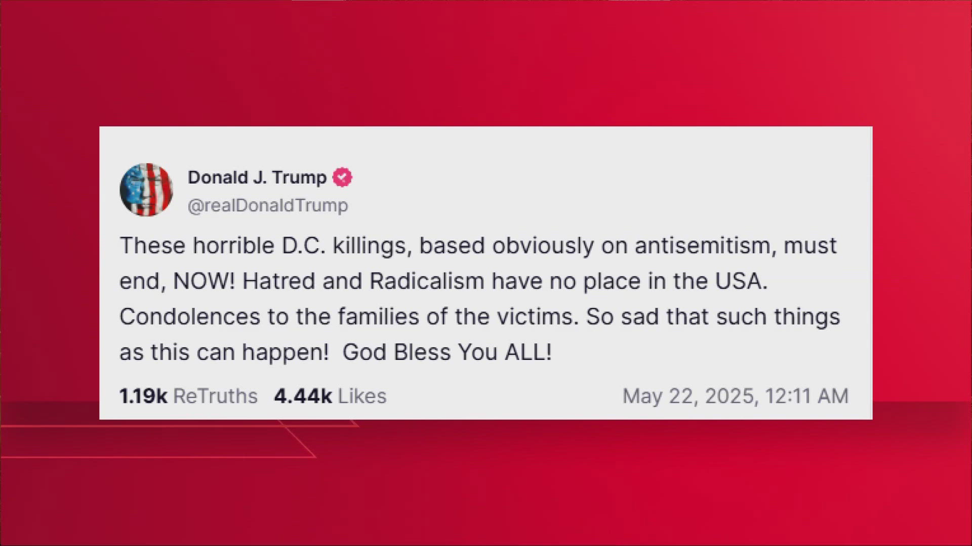 Leaders react to killing of Israeli embassy employees in DC | wusa9.com