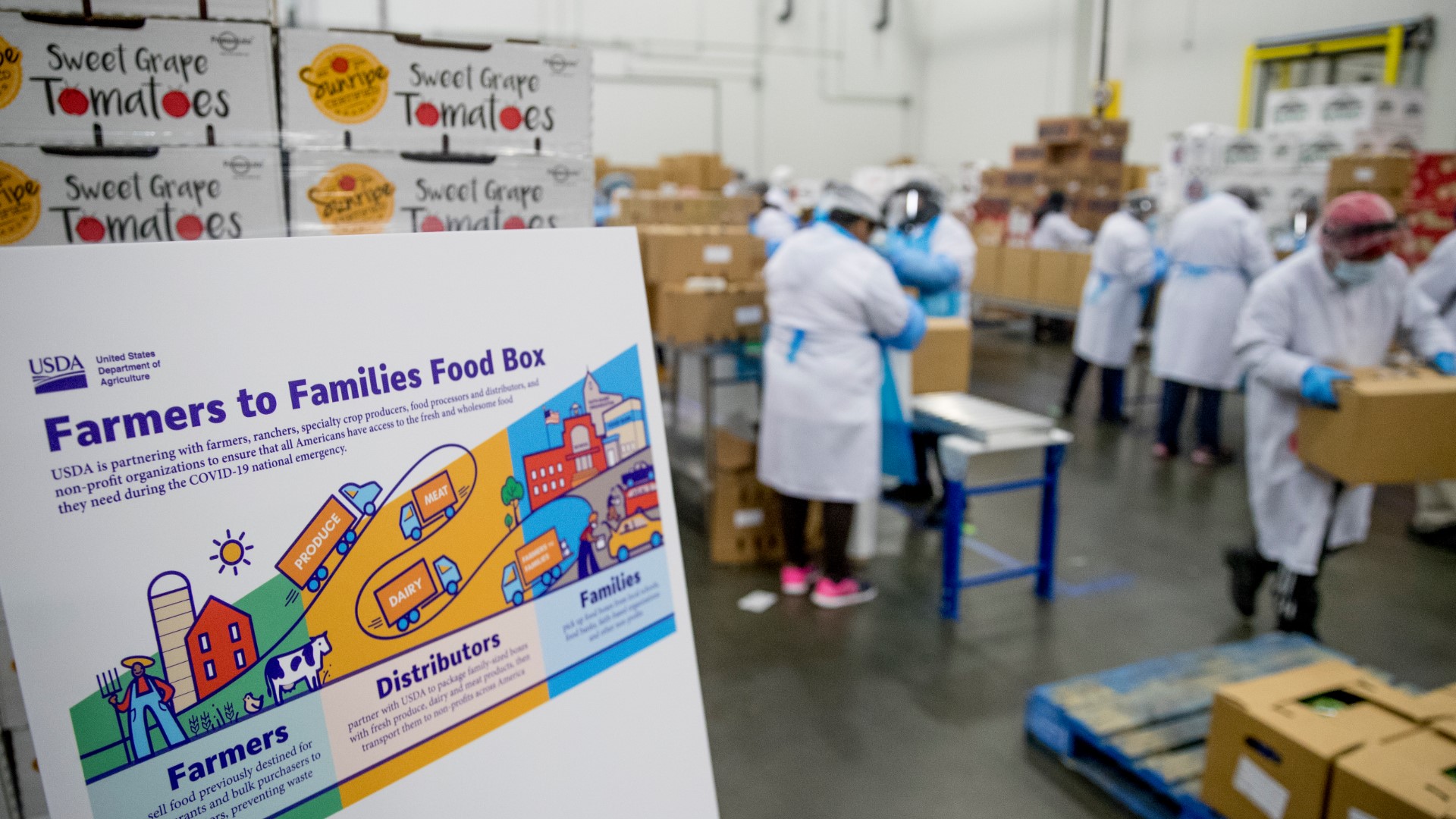 Pandemic assistance food, Families Food Box Program Trump | wusa9.com