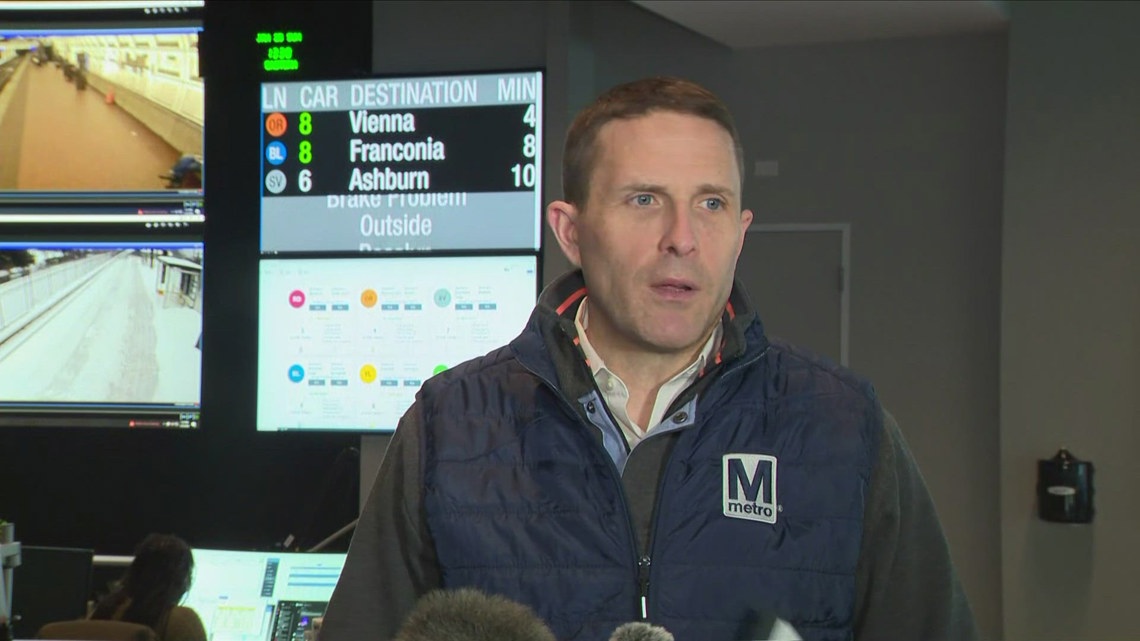 WMATA CEO Randy Clarke gives a Metro operations update during winter ...