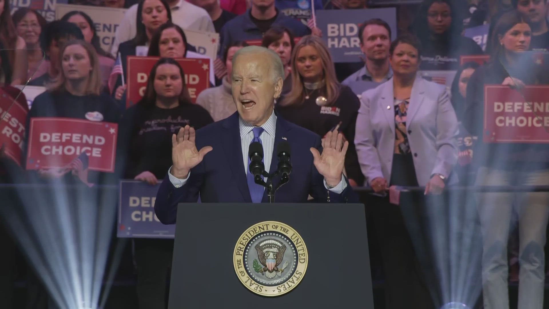 Biden brings his reproductive freedom message to Virginia campaign stop ...