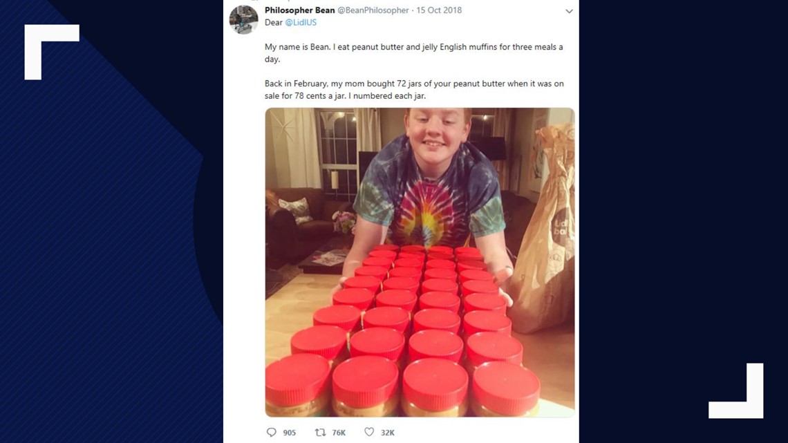 15-year-old boy with autism shares lifetime supply of peanut butter ...