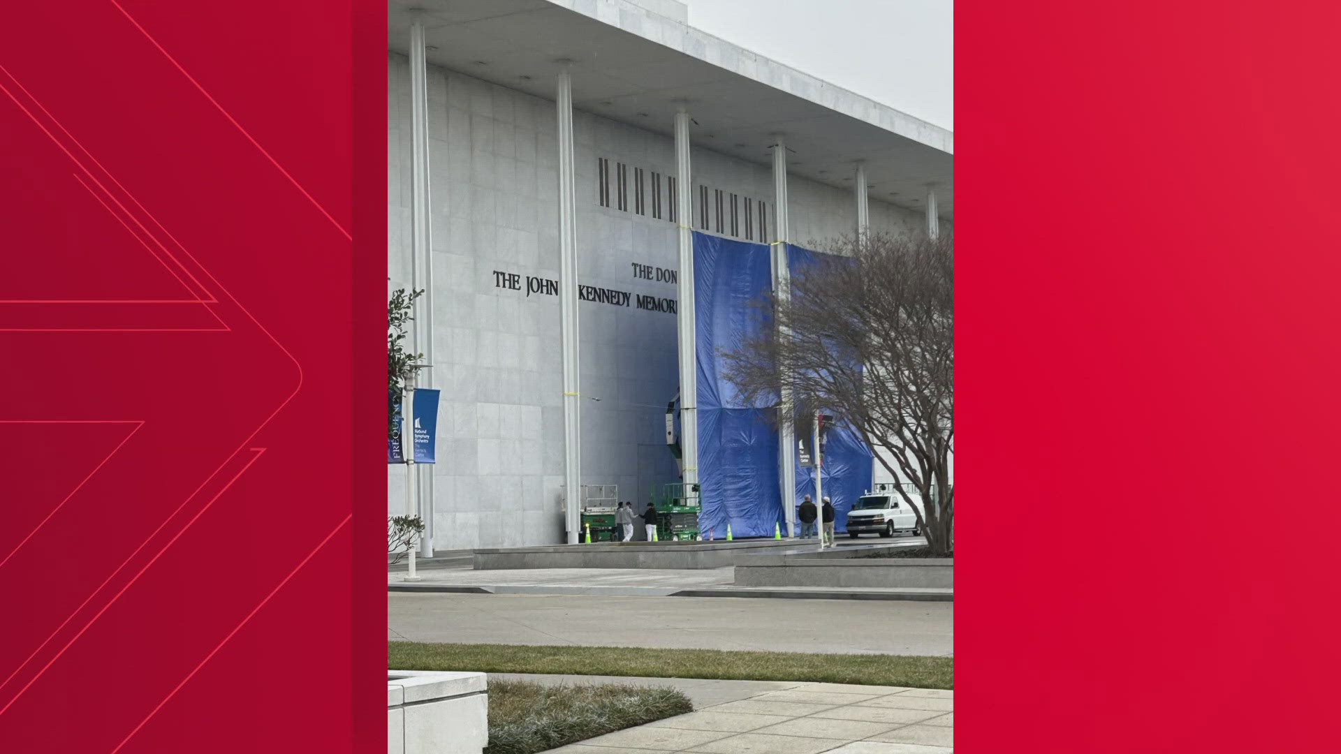 Crews have put up new Trump Kennedy Center signage | wusa9.com