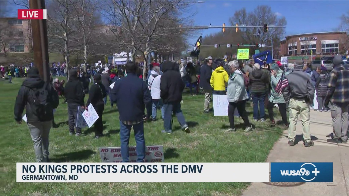 Thousands in the DMV join in 'No Kings' protest | wusa9.com