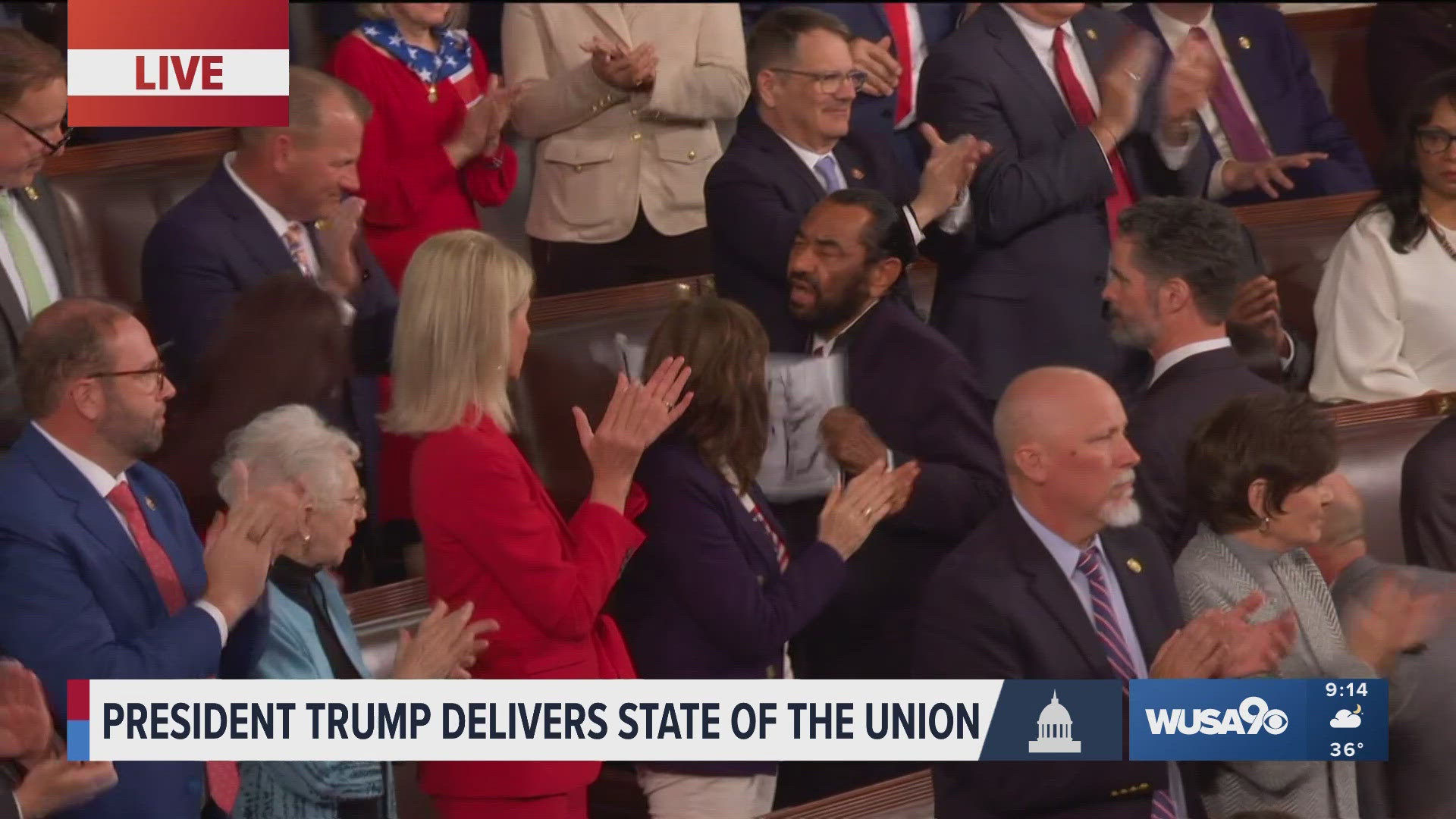 Rep. Al Green escorted out of State of the Union, holds sign | wusa9.com