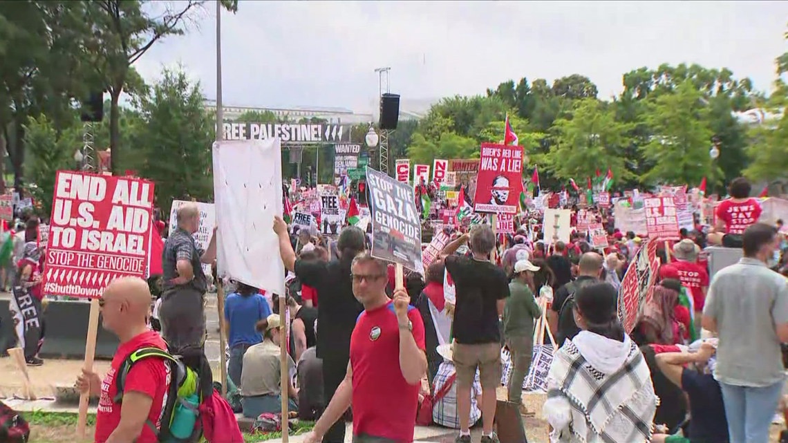 DC protests Netanyahu speech to Congress | wusa9.com