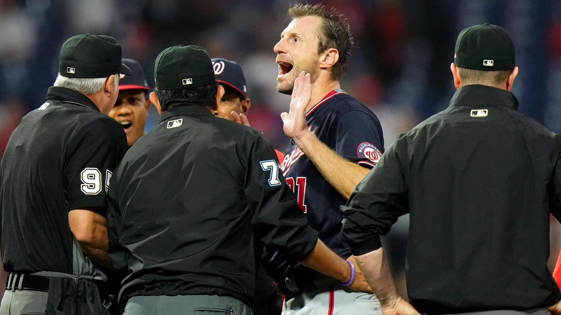 Max Scherzer pitching Nationals Joe Girardi MLB scores | wusa9.com
