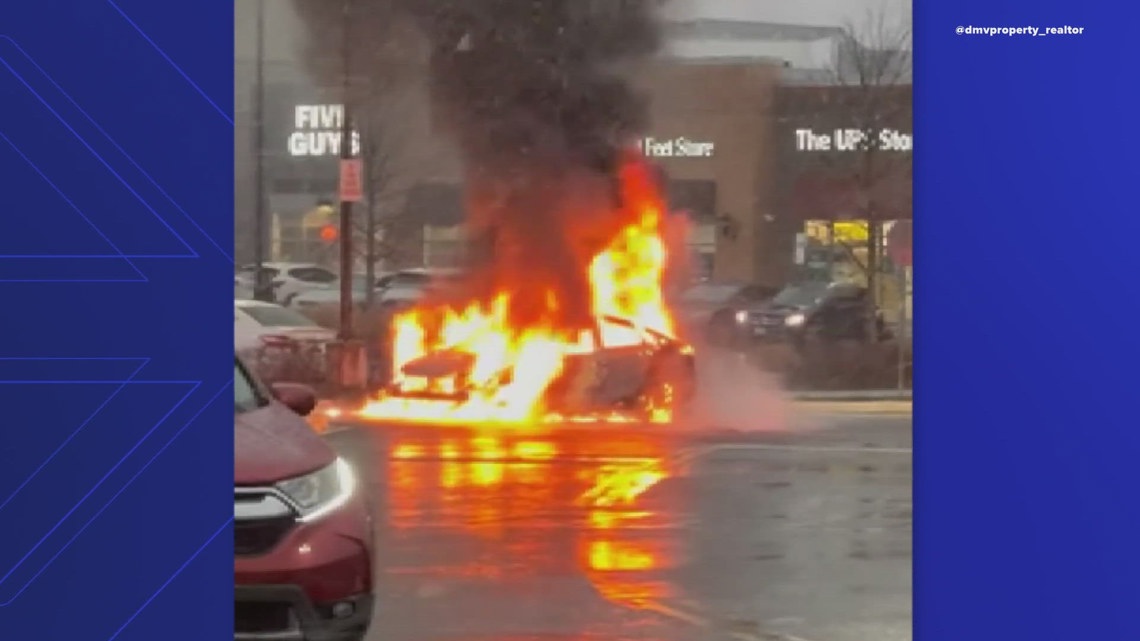 Video captures car fire, explosion in Northeast DC | wusa9.com