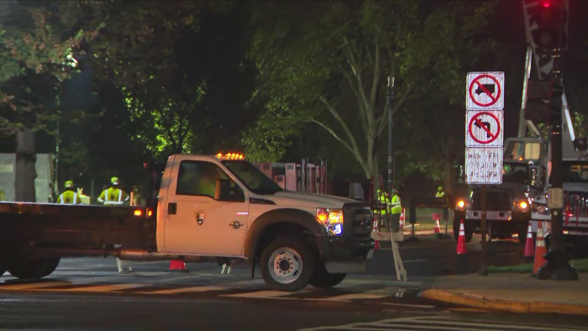 D.C. road closure for levee testing on 17th St | wusa9.com