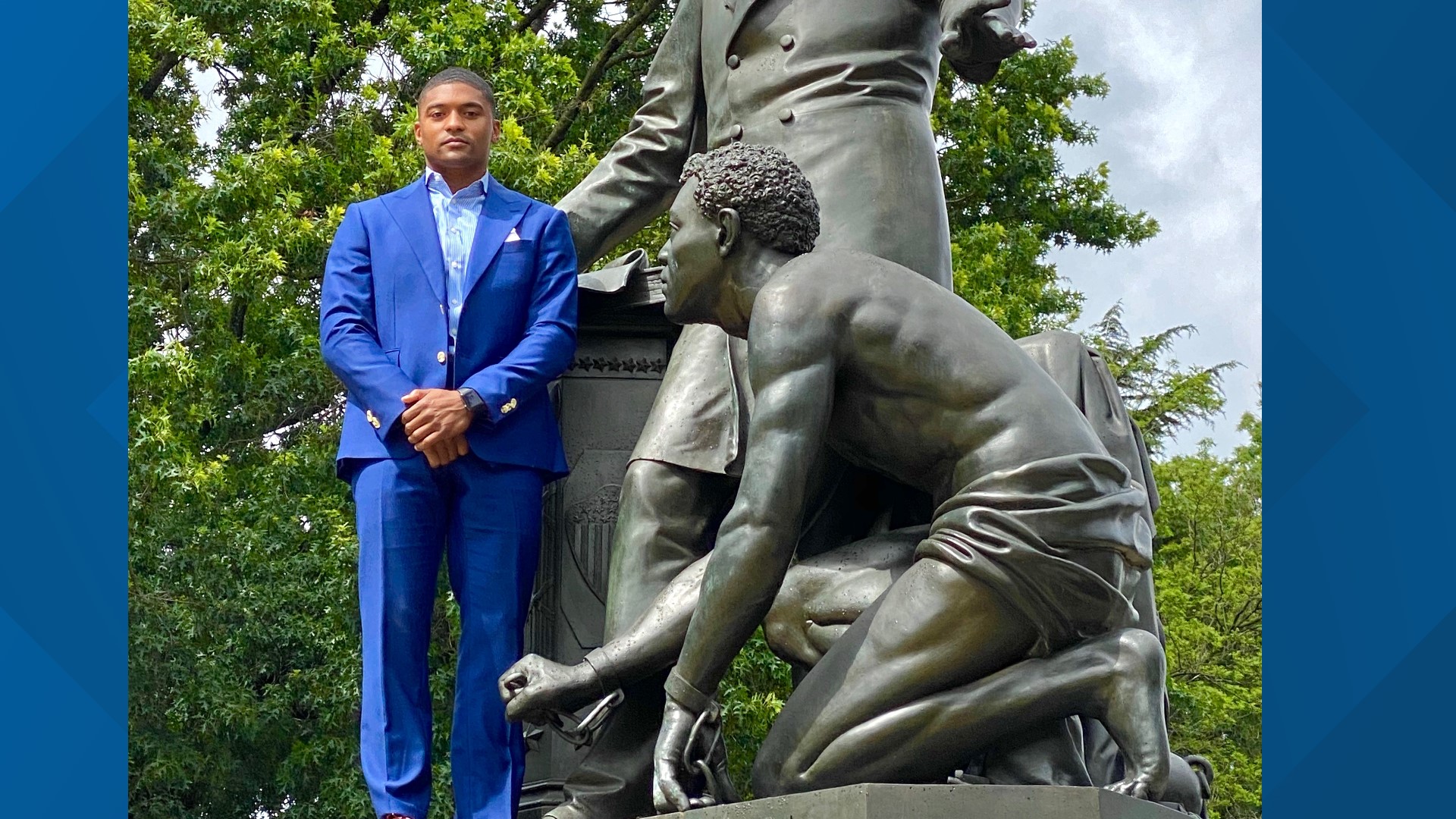 Emancipation Statue removal called for in Lincoln Park protest | wusa9.com