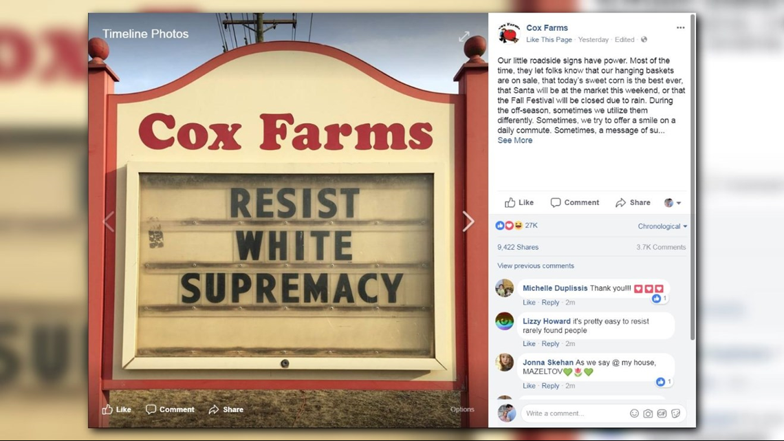 Va. family farm criticized for 'Resist White Supremacy' sign | wusa9.com
