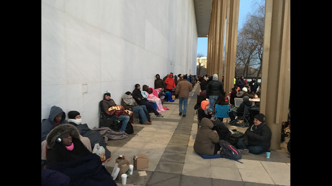 Thousands trying to get the coveted Hamilton tickets at Kennedy Center ...