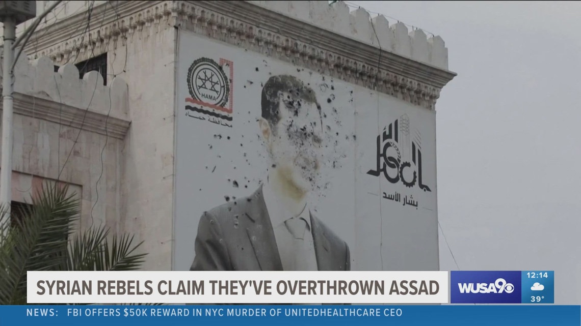 Assad reportedly flees Syria after 24 years in power | wusa9.com