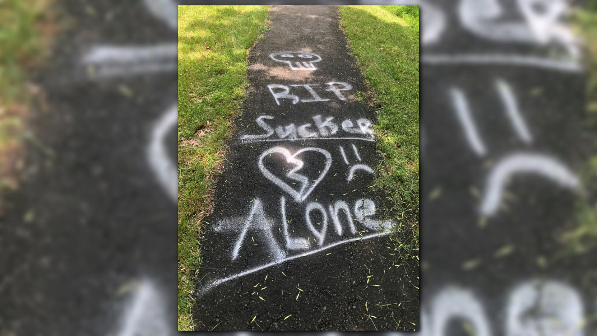 'RIP sucker' graffiti found near scene of suspicious death in Va ...