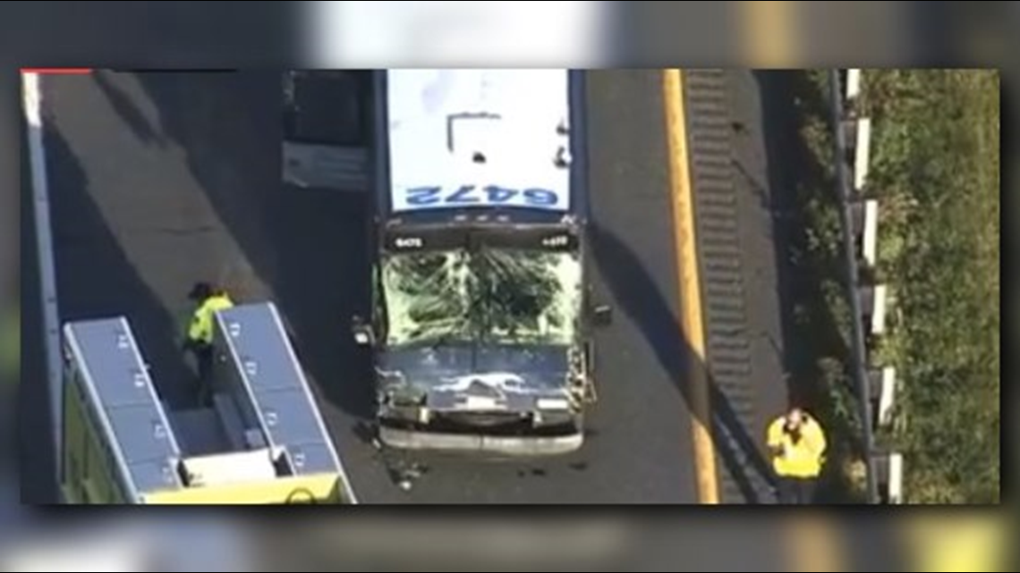 30 passengers injured after Greyhound bus, tractor trailer crash in ...